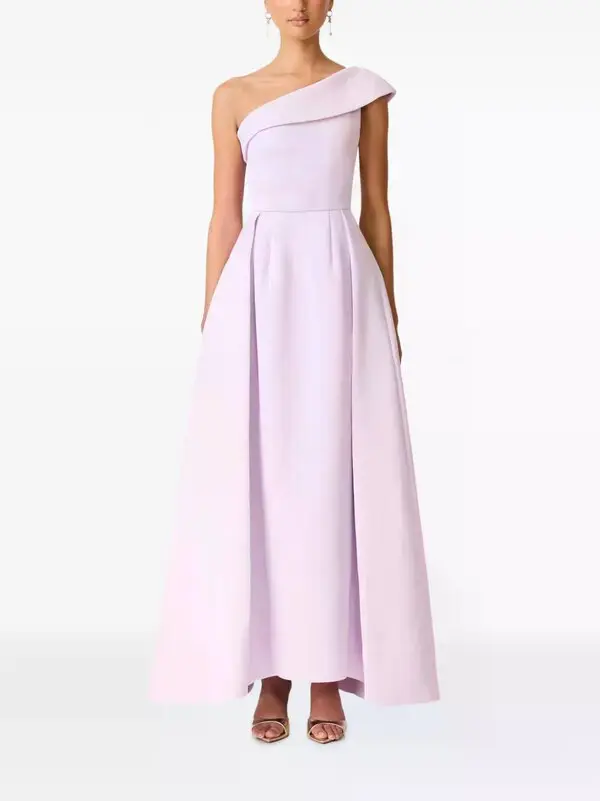 ELLIATT One-shoulder Pleated Maxi Dress - Pink