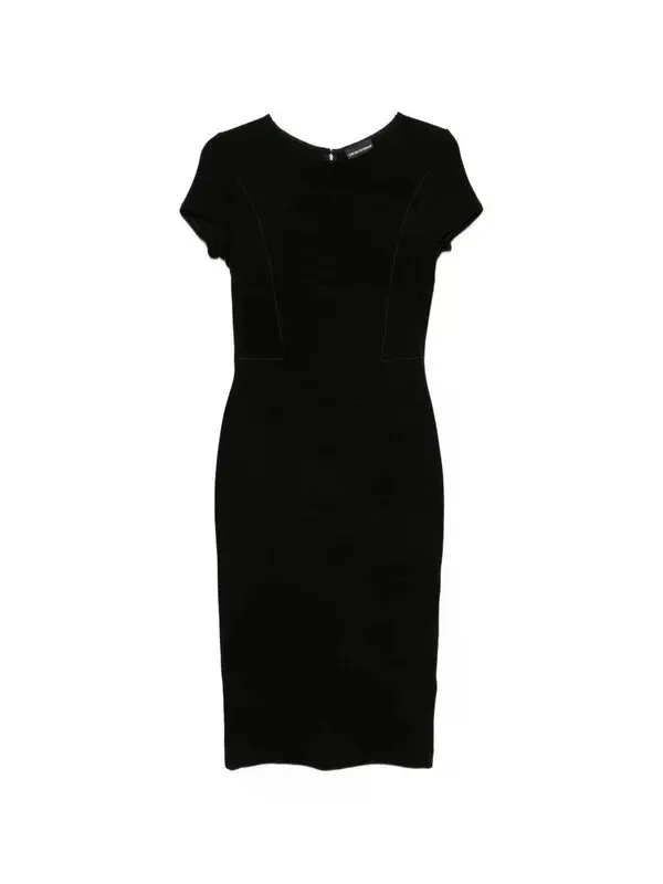 Emporio Armani Short Sleeve Fitted Dress
