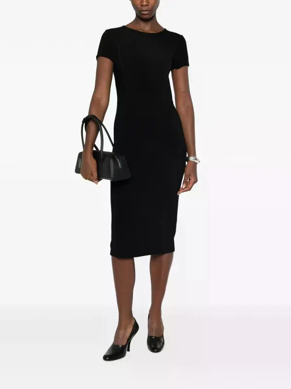 Emporio Armani Short Sleeve Fitted Dress