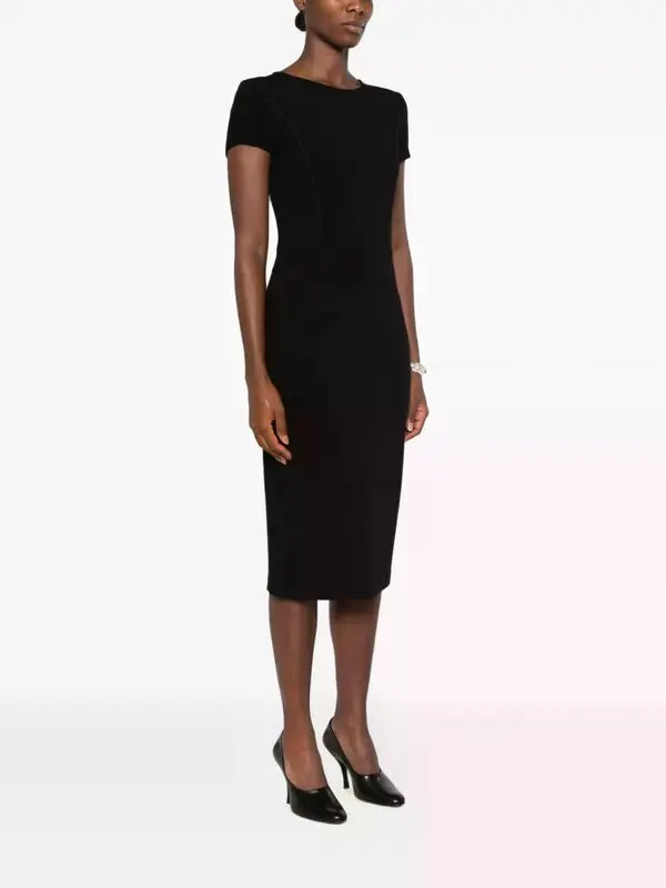 Emporio Armani Short Sleeve Fitted Dress