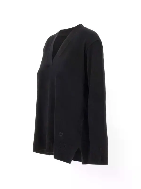 ELENA MIRÒ Side-slit V-neck Sweater