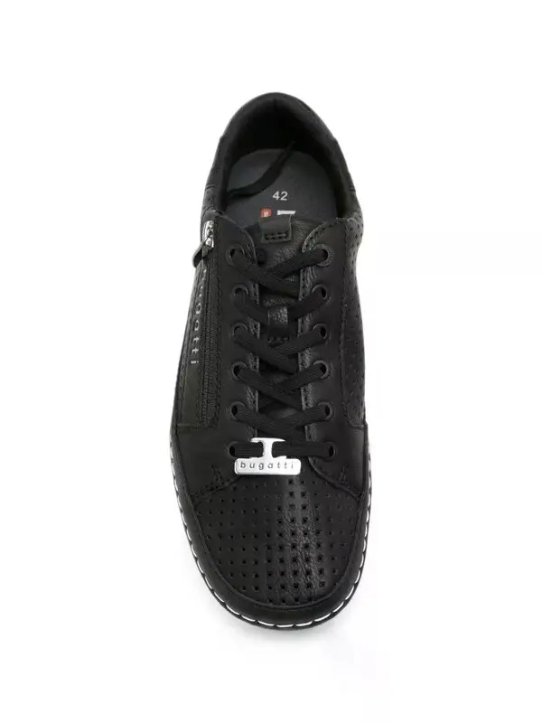 BUGATTI Perforated Side-zip Sneakers