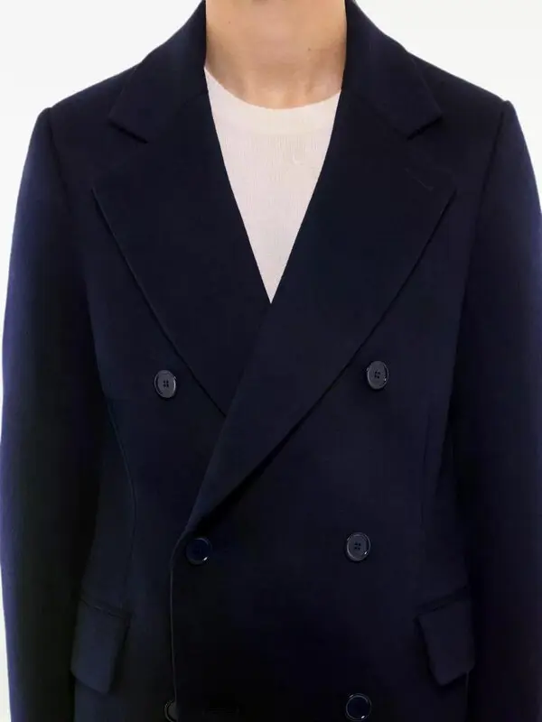 FURSAC Herringbone Double-breasted Coat