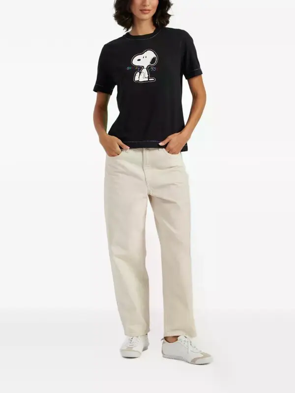 Chinti & Parker Snoopy Embroidered T-shirt