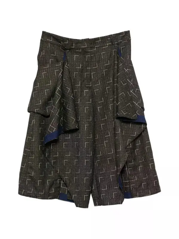 KIKO KOSTADINOV Geometric Print Draped Trousers