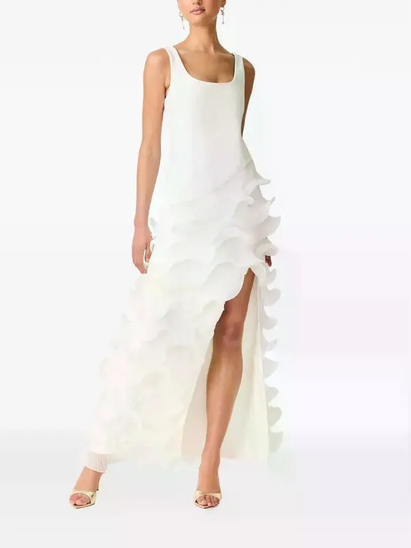 ELLIATT Ruffled-details Tiered Maxi Dress