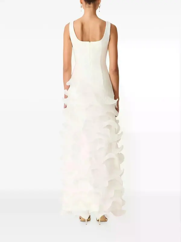 ELLIATT Ruffled-details Tiered Maxi Dress