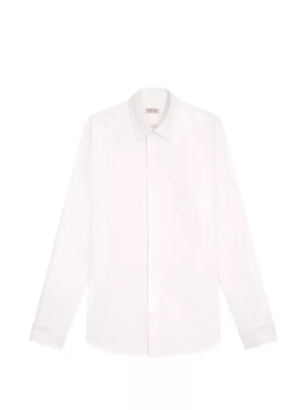 FURSAC Honeycomb-textured Bib-panel Slim-fit Shirt