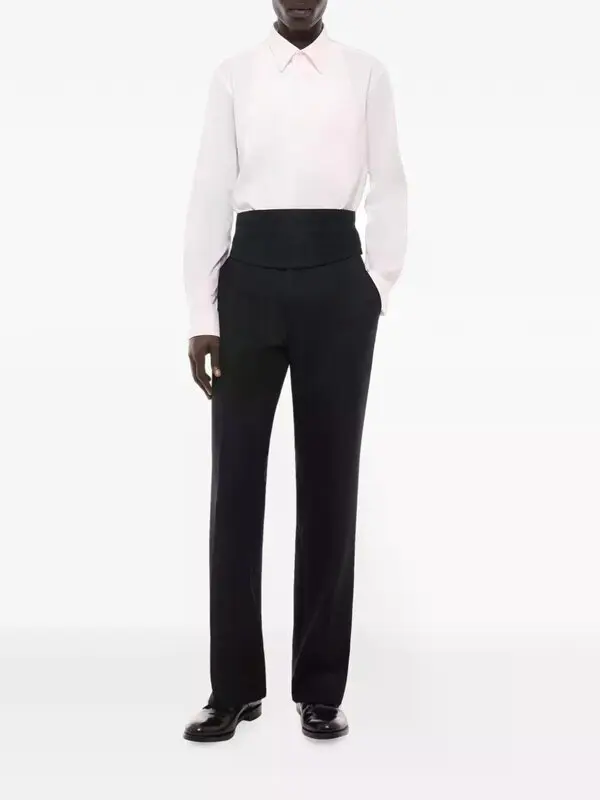 FURSAC Honeycomb-textured Bib-panel Slim-fit Shirt