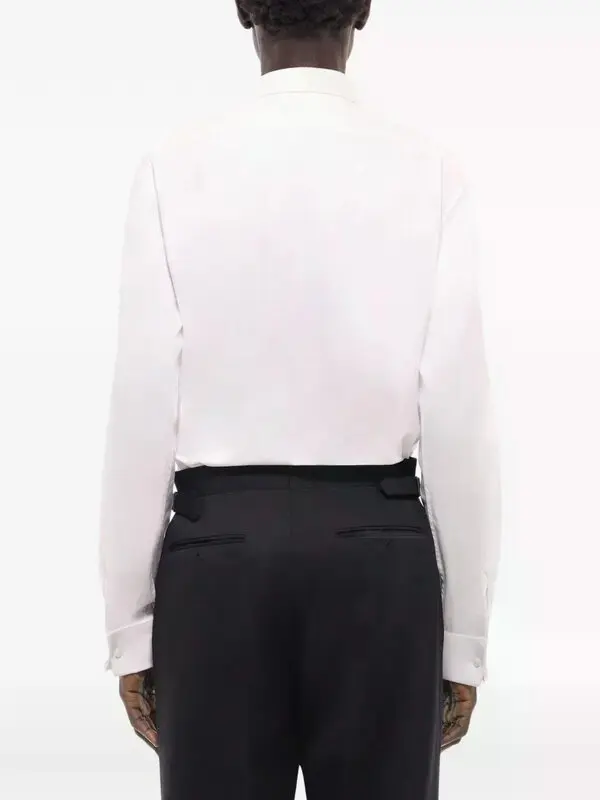 FURSAC Honeycomb-textured Bib-panel Slim-fit Shirt