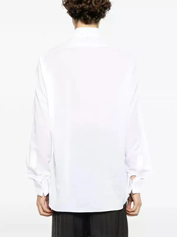 TOM FORD Bib-front Band-collar Shirt - White