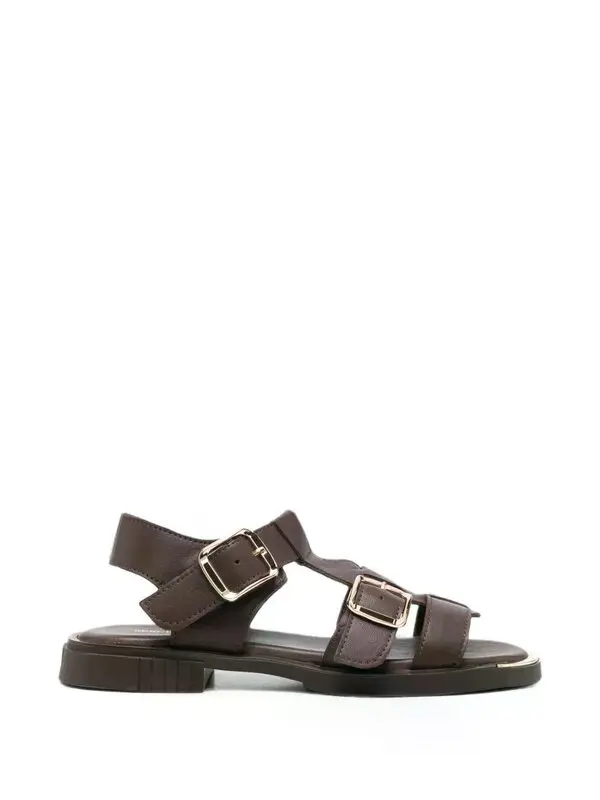 SERGIO MORETTI FIRENZE Buckle-fastening Leather Sandals