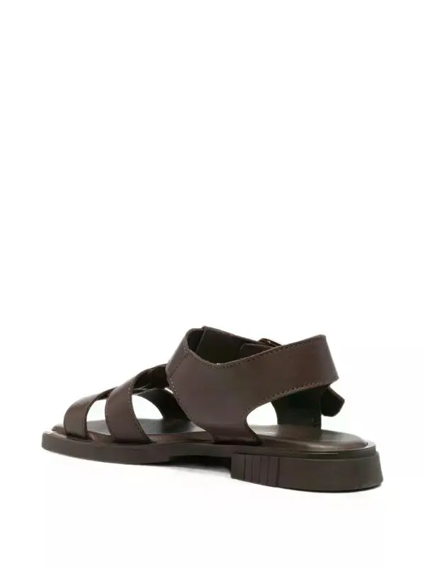 SERGIO MORETTI FIRENZE Buckle-fastening Leather Sandals
