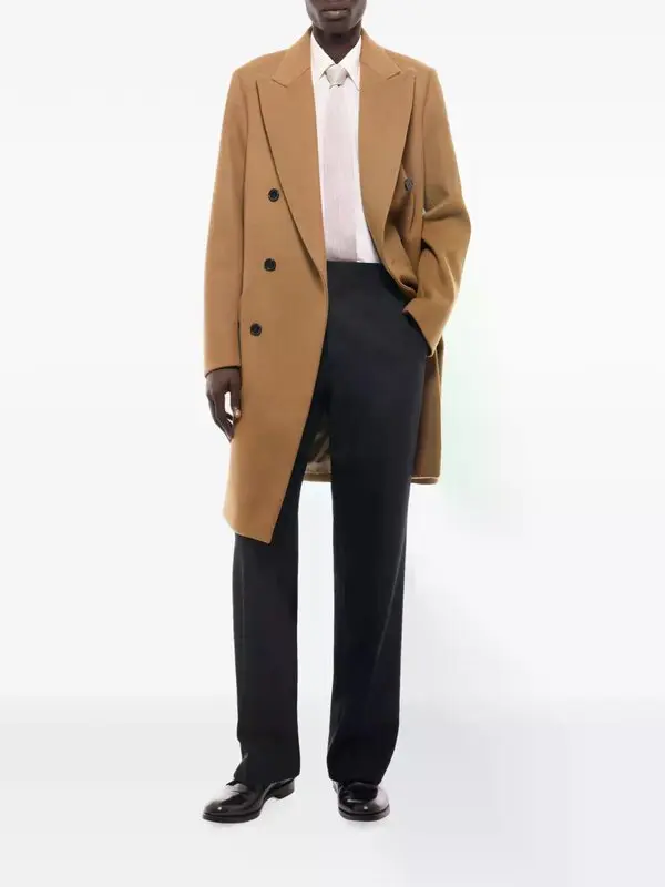 FURSAC Double-breasted Herringbone Overcoat