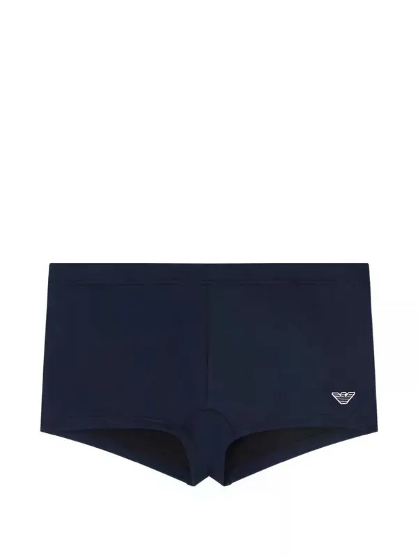 Emporio Armani Logo Embroidered Swimming Trunks