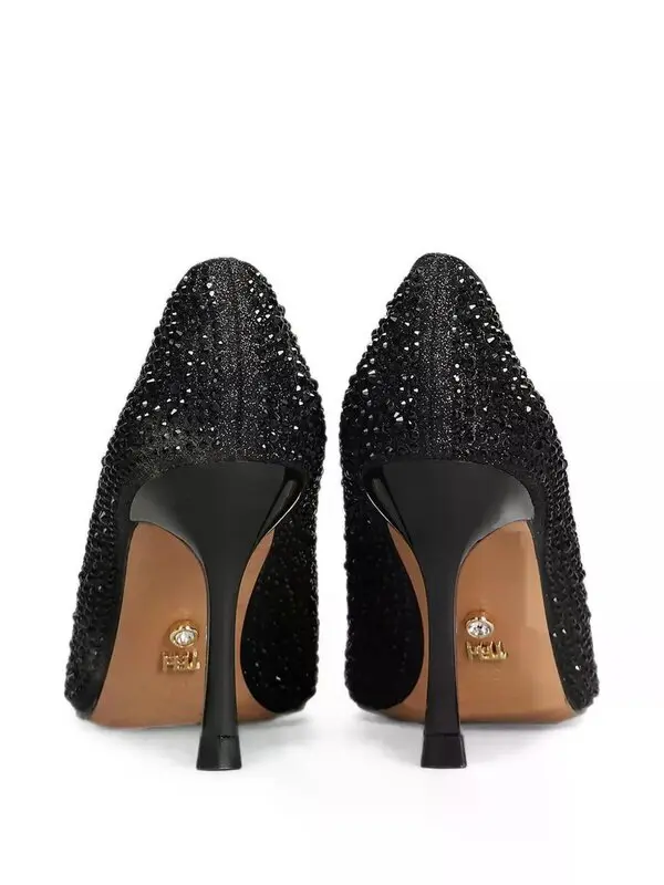 TWENTY FOURHAITCH Teylor Crystal-embellished Pointed-toe Pumps