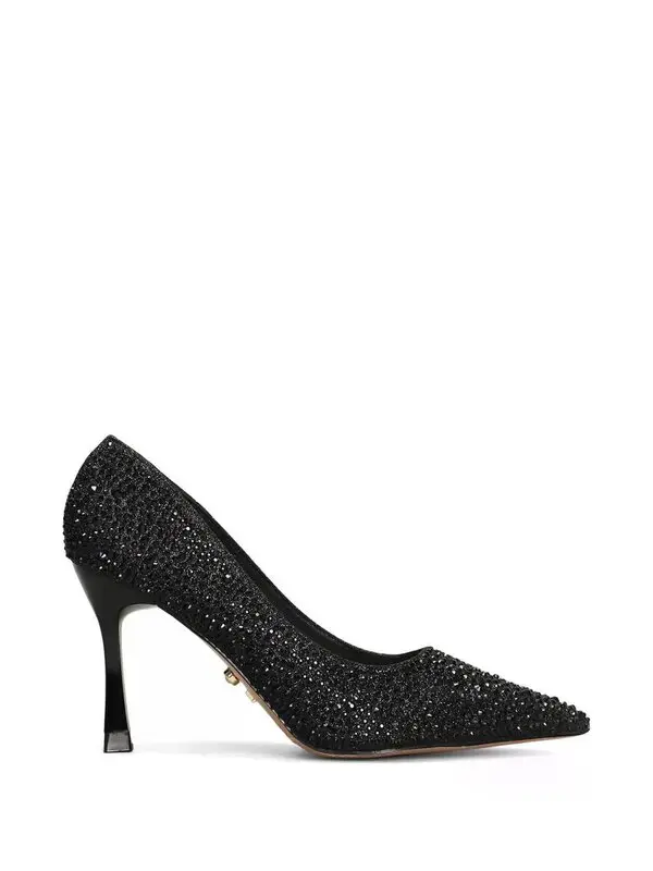 TWENTY FOURHAITCH Teylor Crystal-embellished Pointed-toe Pumps - Black