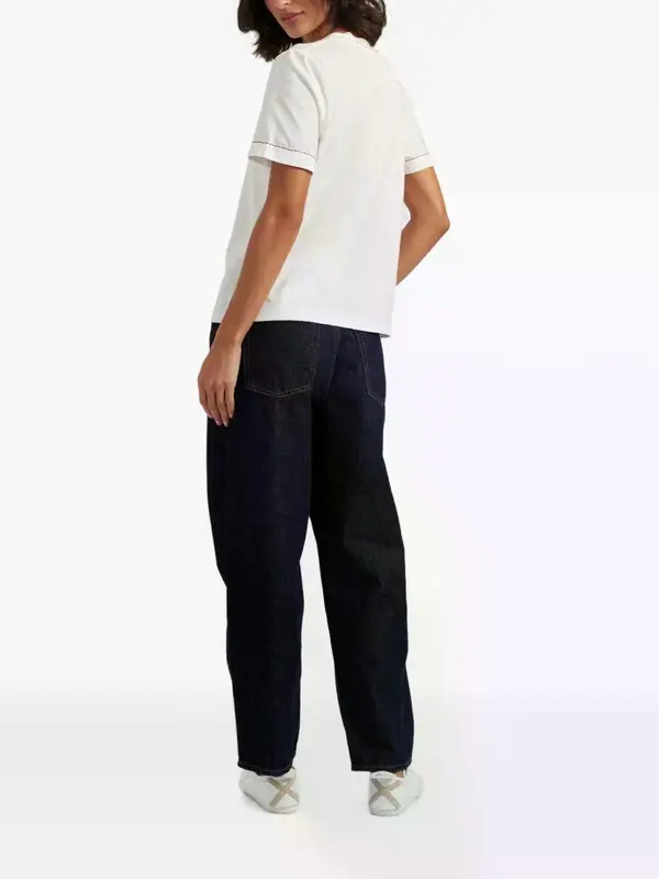 Chinti & Parker Snoopy-embroidered T-shirt