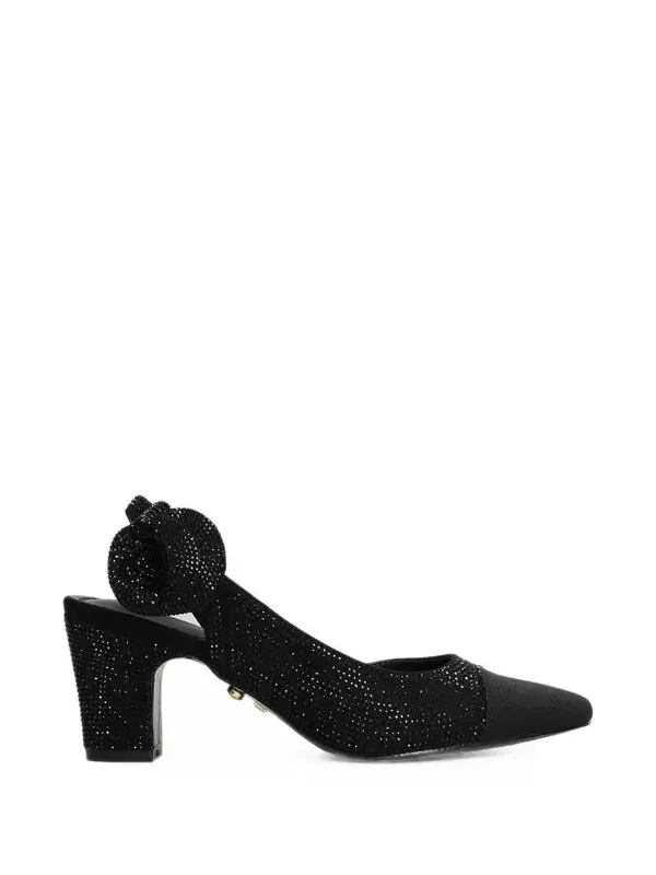 TWENTY FOURHAITCH Esea Crystal-embellished Floral-detail Pumps