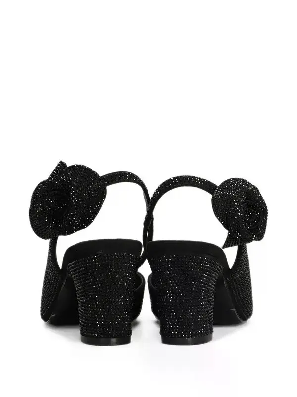 TWENTY FOURHAITCH Esea Crystal-embellished Floral-detail Pumps