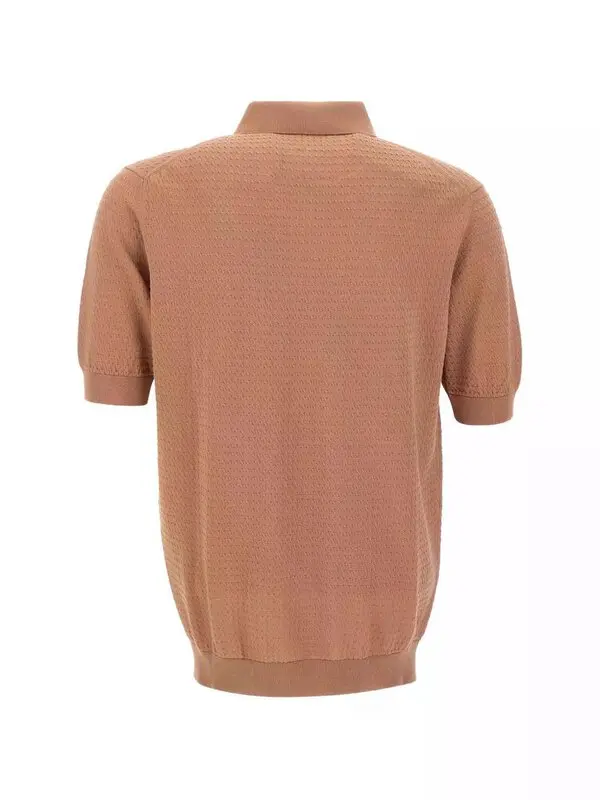 FILIPPO DE LAURENTIIS Micro-braided Polo Shirt