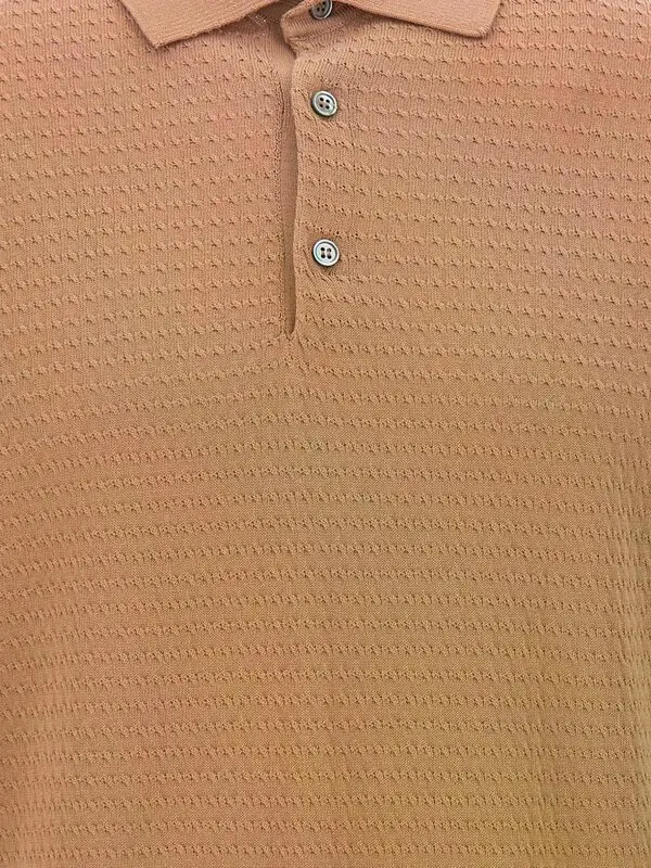 FILIPPO DE LAURENTIIS Micro-braided Polo Shirt