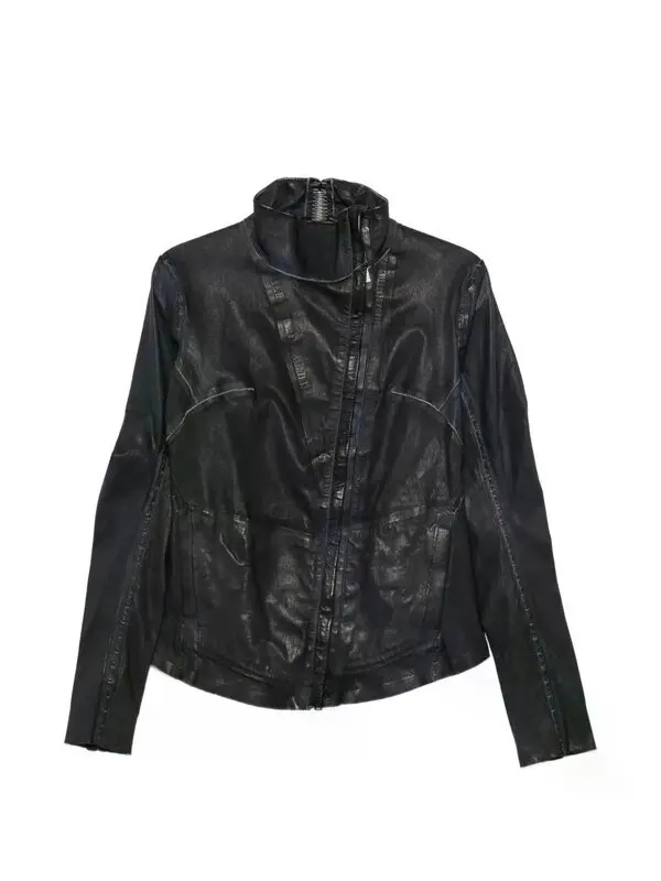 ISAAC SELLAM EXPERIENCE High-neck Leather Jacket