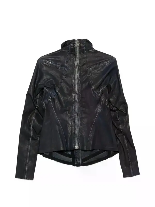 ISAAC SELLAM EXPERIENCE High-neck Leather Jacket
