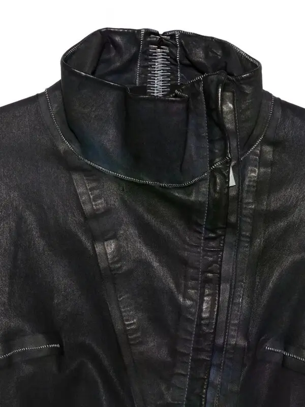 ISAAC SELLAM EXPERIENCE High-neck Leather Jacket