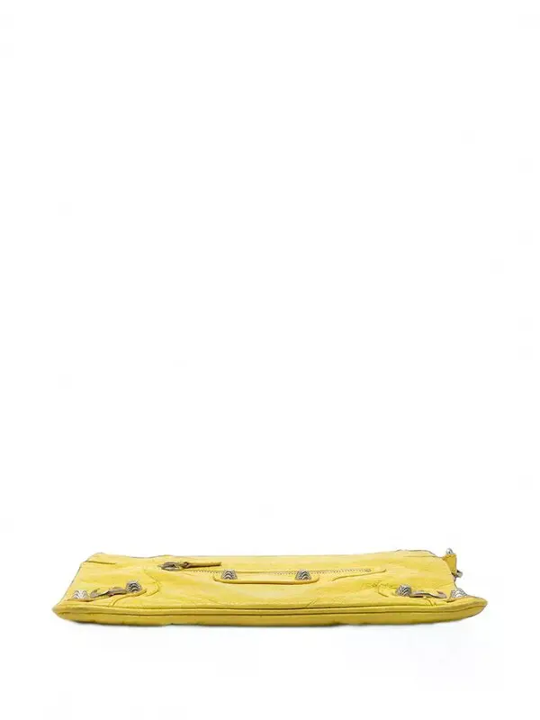 Balenciaga 2013 Lambskin Motocross Giant 12 Clutch Bag - Yellow
