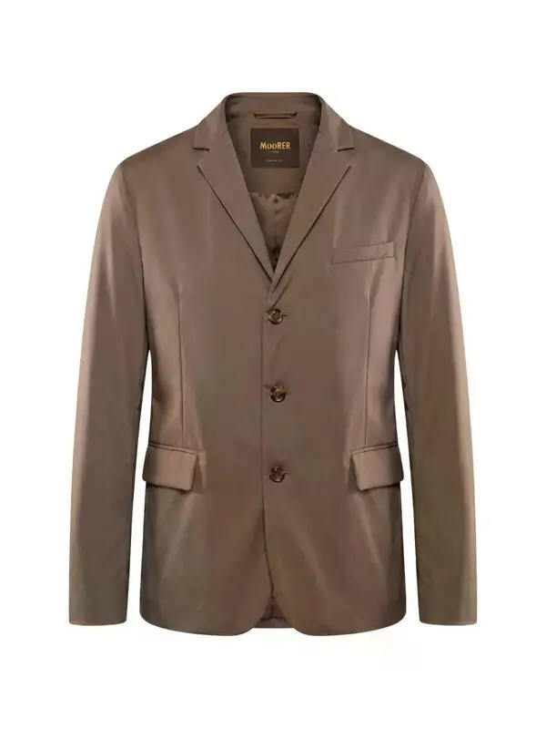 MOORER Notch-lapel Button-fastening Jacket
