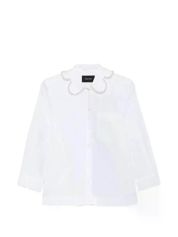 Simone Rocha Embellished Collar Shirt - White