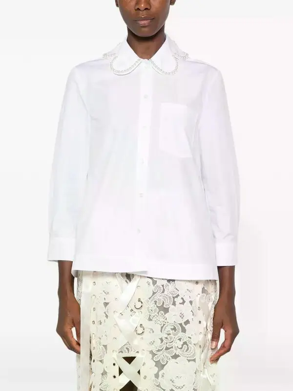 Simone Rocha Embellished Collar Shirt
