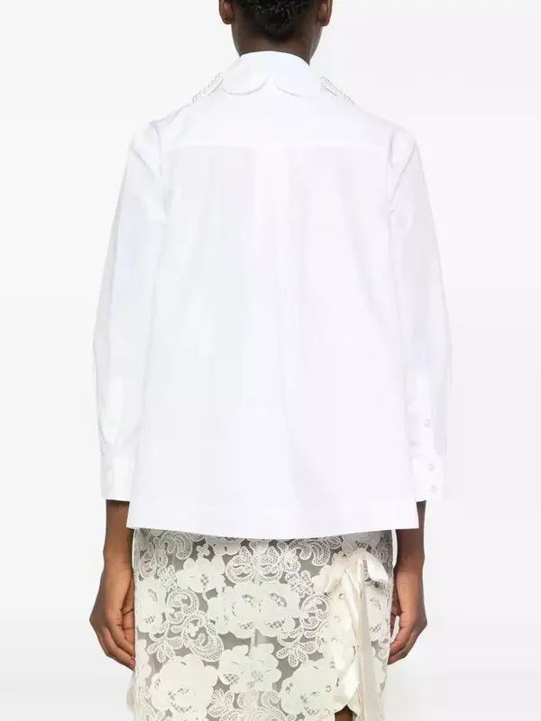 Simone Rocha Embellished Collar Shirt