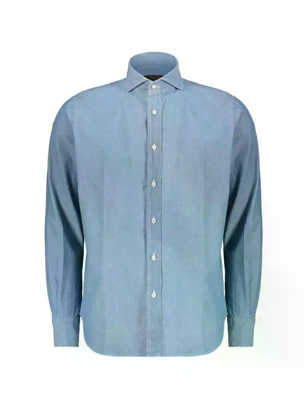 MOORER Button-up Denim Shirt