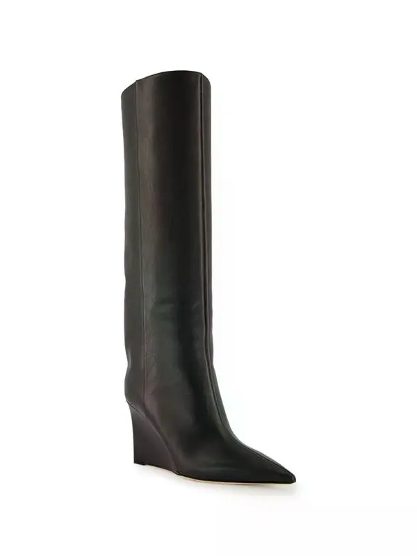 JIMMY CHOO Blake 85 Smooth Leather Knee-high Boots With Wedge Heel