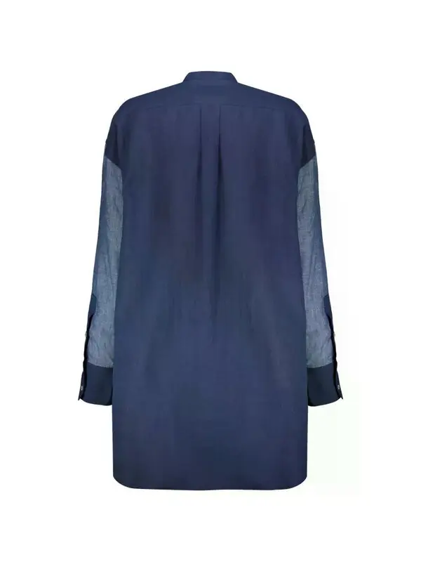 MOORER Patchwork-design Linen Shirt