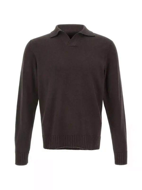 FILIPPO DE LAURENTIIS Skipper Merino Wool Polo Collar T-shirt