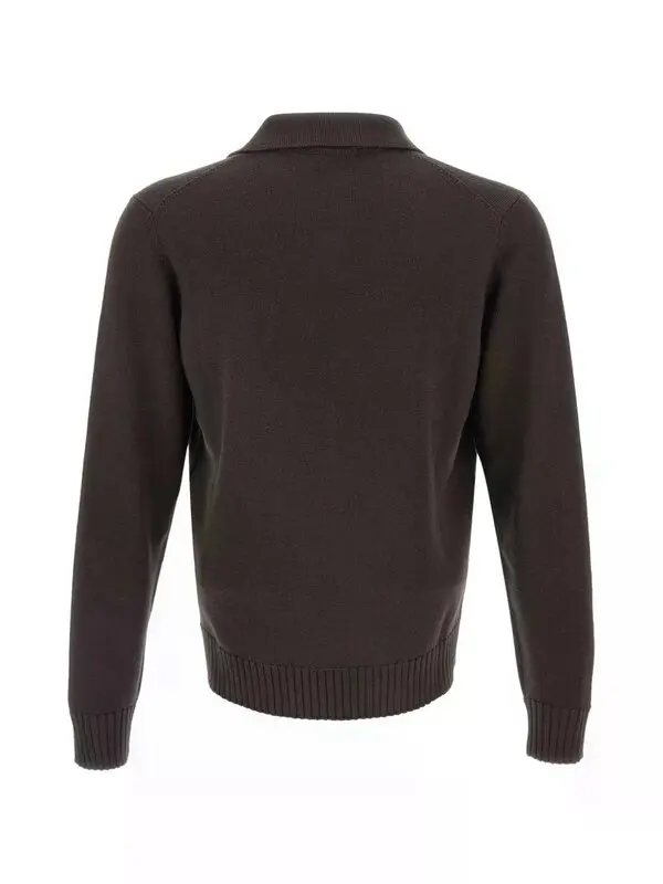 FILIPPO DE LAURENTIIS Skipper Merino Wool Polo Collar T-shirt