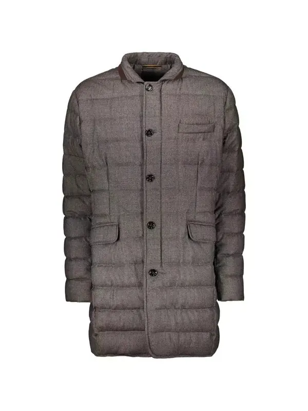 MOORER Quilted High-neck Coat