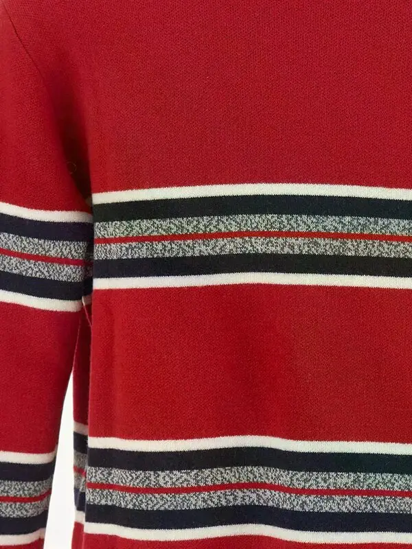 Iceberg Embroidered Striped Wool Sweater