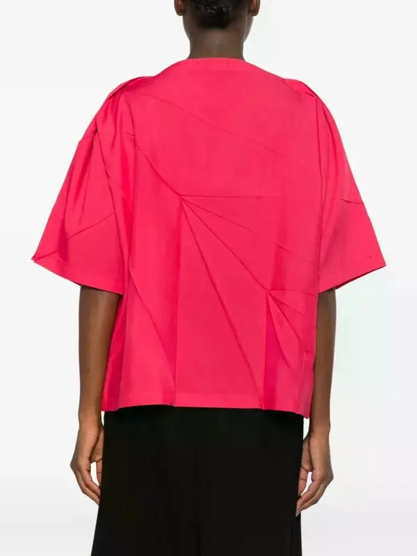 Issey Miyake Origami-pleated Boxy-fit Blouse