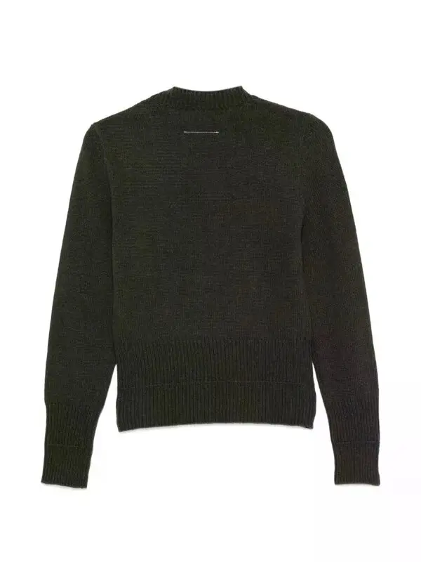 MAISON MARGIELA Numeric Signature Ribbed-trim Sweater