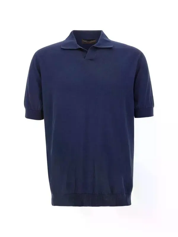 FILIPPO DE LAURENTIIS Buttonless V-opening T-shirt