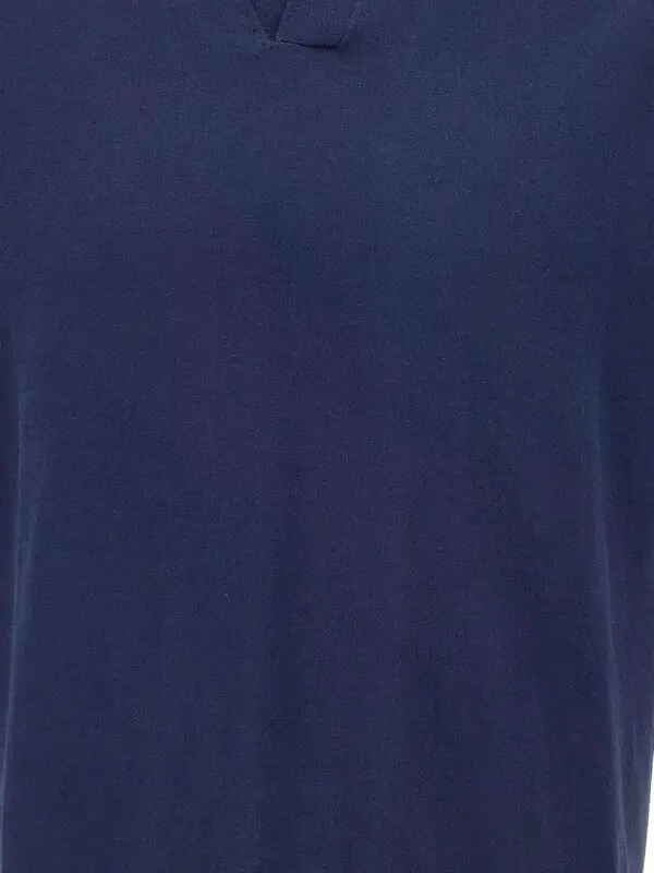 FILIPPO DE LAURENTIIS Buttonless V-opening T-shirt