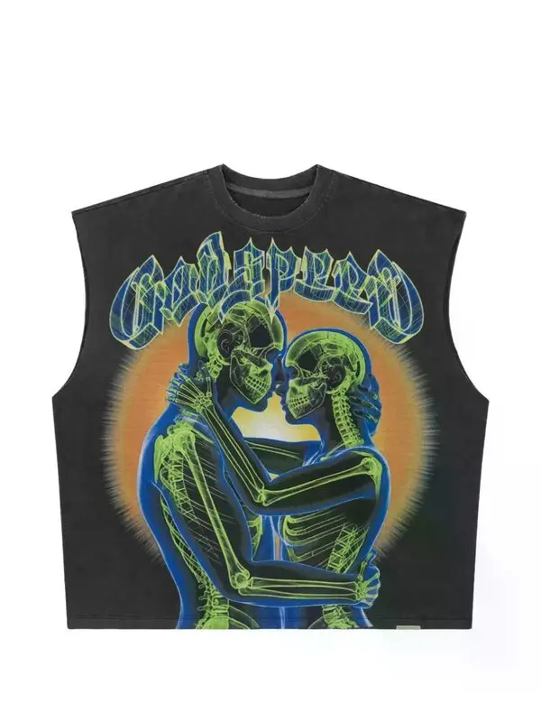 GODSPEED S.2.s Graphic-print Sleeveless T-shirt - Black