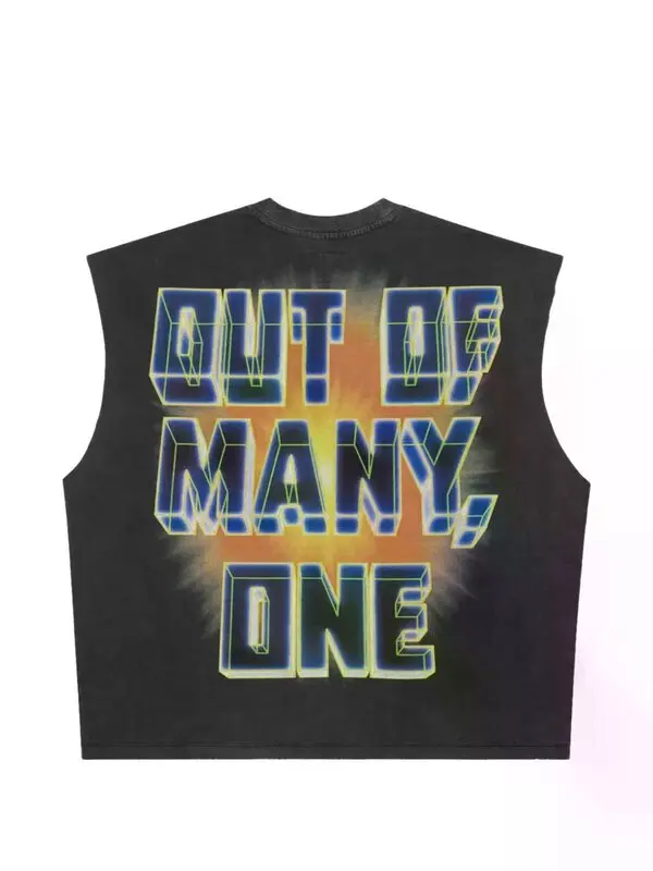 GODSPEED S.2.s Graphic-print Sleeveless T-shirt - Black