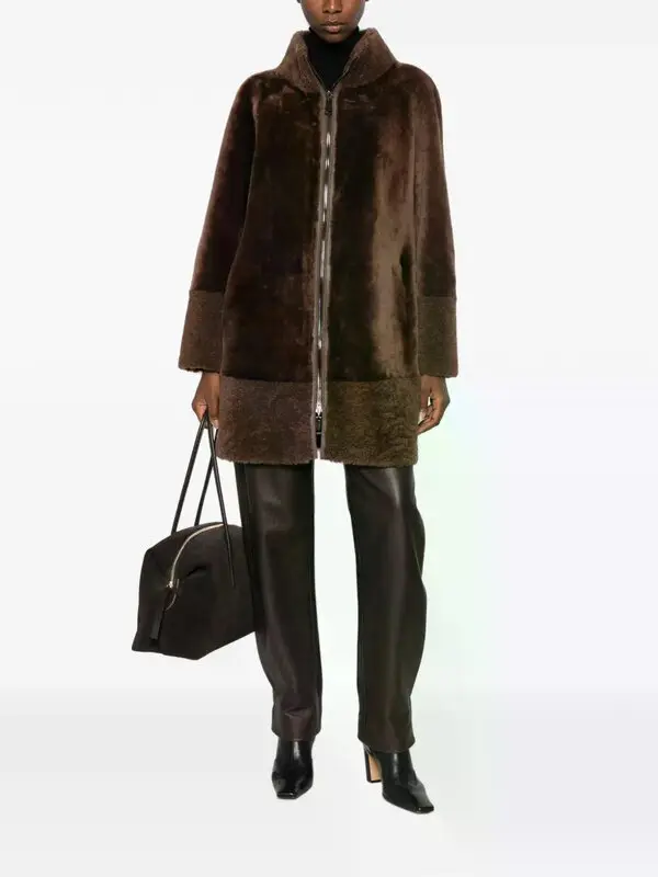 SUPREMA Shearling-panelled Reversible Coat