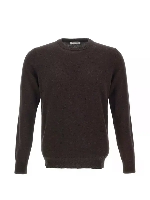 KANGRA Crew Neck Sweater With Ribbed Trim
