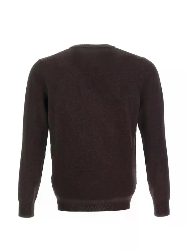 KANGRA Crew Neck Sweater With Ribbed Trim